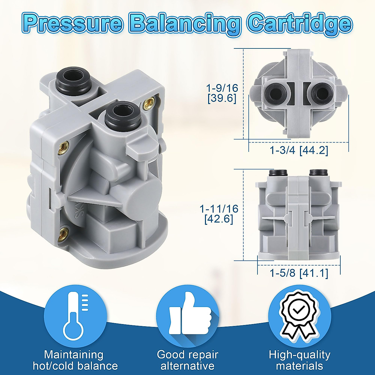 Dreyoo Replacement for 974-291 Pressure Balancing Cartridge, Tub and Shower Cartridge Compatible with Price Pfister 0X8/JX8/VB8/JV8 Deep Casting Valve, Anti Leak Shower Cartridge Replacement