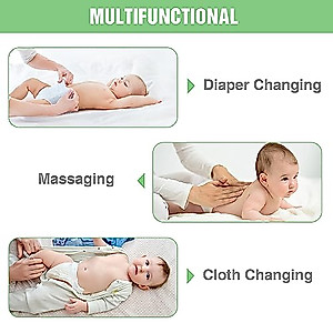 DAWNSPACES Baby Changing Table Dresser for Nursery, Infants Dresser Chest with 4 Drawers, Shelf, Storage Diaper Changing Station for Daycare, White