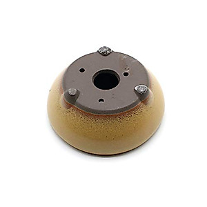 Bonsai Ceramic Pot Round Shape Three Legs Glazed (4, Ki-Yu)