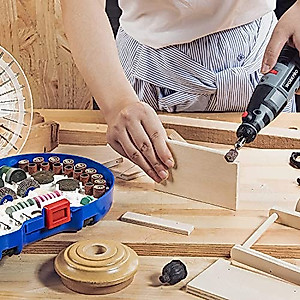 WORKPRO 276-piece Rotary Tool Accessories Kit Universal Fitment for Easy Cutting, Carving and Polishing
