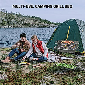 KingCamp Folding Luggage Rack with Storage Mesh Rack Shelf Collapsible Suitcase Stand Aluminum Luggage Rack for Guest Room, Bedroom, Hotel, Camping Cooking,Indoor & Outdoor