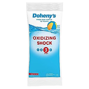 Doheny's Chlorine-Free Oxidizing Shock for Swimming Pools | 100% Professional-Grade | Quick-Dissolving Granular Formula | Safe For All Pool Types And Surfaces | 43% Potassium Monopersulfate | Swim In Just 15 Minutes After Application | 12 x 1 LB Bags
