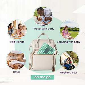 Rrwin Bottle Brush Cleaner Kit with Baby Bottle Drying Rack, Exendable Silicone Bottle Brush, Nipple Brush, Straw Brush, Soap Dispenser & Storage Box. Compact Size for Babies and Moms,Orange