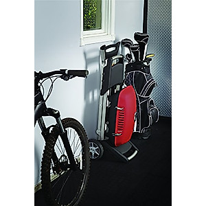 Napoleon TravelQ 285 Portable Gas BBQ Grill, Propane, Red Lid - TQ285X-RD-1-A Includes Folding Cart, Two Burners, Cast Iron Cooking Grids, Comes With Drop-in Griddle, Ideal for Camping & Tailgating