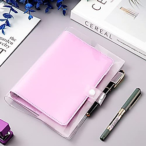 10 Pieces Notebook Cover Clear Book Cover for Book Protect Against Wear and Tear Waterproof and Dust Proof Book Cover Compatible with Hobonichi, Midori (A6 9 x 6 Inches)