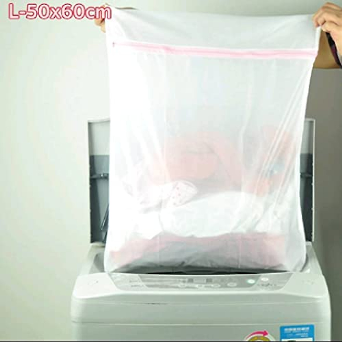 Set of 3 Mesh Laundry Bags-1 Large, 1 Medium & 1 Small Bags. Heavy Duty Fine Mesh Bag for Washing Machine, Laundry Bag for Travel, Lingerie, Sweater, Garment, Undergarment