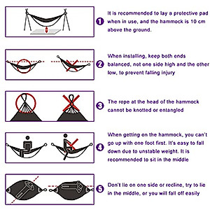 FDW Double Hammock Stands Portable Hammock Stand Heavy Duty Steel Stand for Outdoor Patio or Indoor (Blue)