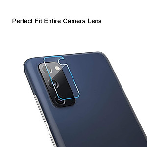 [4 Pack] MP-MALL 2 Pack Tempered Glass Screen Protector + 2 Pack Camera Lens Protector for Samsung Galaxy S20 FE 5G / Galaxy S20 Fan Edition (6.5-inch), 9H Hardness Scratch-Resistant