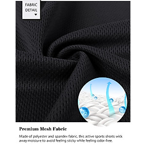 G Gradual Men's Basketball Shorts with Zipper Pockets Lightweight Quick Dry 11" long shorts for men Athletic Gym(Black,XL)