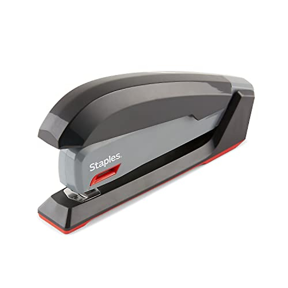 Staples 1798852 One-Touch Desktop Stapler Full-Strip Capacity Gray/Black/Red (44425)