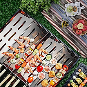 Boloda 13 1/4" Heat Deflector and 17.5" Flavorizer Bars Replacement for Weber 7620 7622, Genesis 300 Series E310 E330 S310 S320 EP/CEP-310 EP/CEP-320 EP/CEP-330 with Front Control Knobs 2011 & Newer