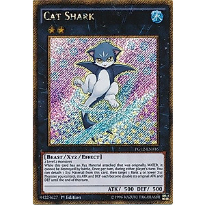 YU-GI-OH! - Cat Shark (PGL2-EN016) - Premium Gold: Return of The Bling - 1st Edition - Gold Secret Rare
