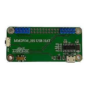AURSINC MMDVM Hotspot USB HAT Board for Simplex & Dual Band Hotspot & Modem RPT Hat Support DMR DSTAR BlueDV | Compatible with Windows Linux Android System | BER, DMR, TX & TCXO offset | MicroUSB Port
