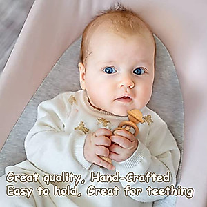 Fvntuey Baby Shower Gifts, Boy Gifts Basket Includes Newborn Blanket Lovey Security Wooden Rattle Toy, Funny Bibs Socks & Greeting Card - Gift Set for Boys