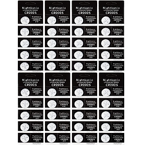 Nightkonic 40 - CR2025 Battery 3v Lithium Button Cell Coin 2025 Batteries