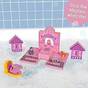 BathBlocks Floating Castle Bath Toy Princess Bath Toys