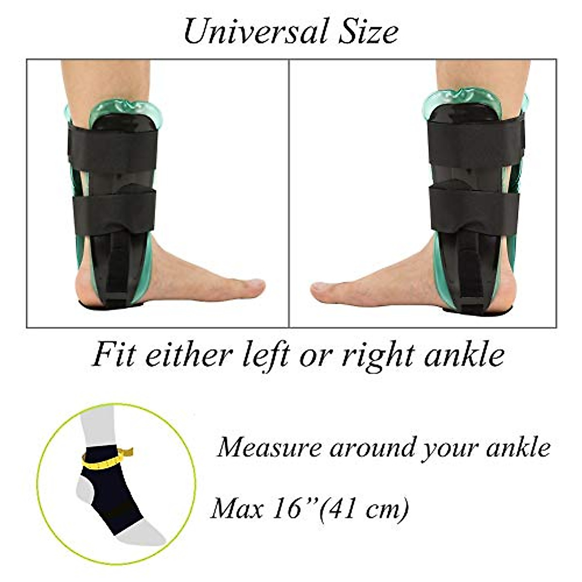 Medibot Air Gel Ankle Stirrup Brace Support Provide Stability and Cold Compress(Gel & Air)