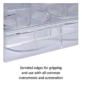 Grow Cells with Olympus 96-Well Tissue Culture TC Treated Plates, Sterile, Individually Wrapped, Flat Bottom Wells, 100 Treated Cell Culture Plates/Unit