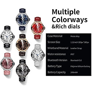 Loluka Smart Watch for Men Women Make Answer Call Heart Rate Sleep Tracker IP67 Waterproof Fashion Smartwatch Pedometer Calorie Counter Watch for Android iOS Phones