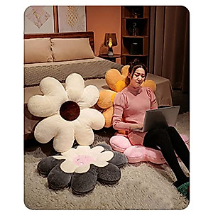 Baiyuruodie Flower Pillow Cute Pillow Cushion Office Home Pillow Best Gift (40cm, Green)