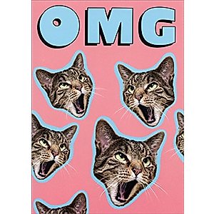 OMG Cat Pop Up Avanti Stand Out Funny Birthday Card