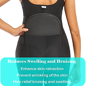 PAZ WEAN Lumber Back After Lipo Post Surgery Liposuction Foam Boards for Lipo Recovery BBL Back Board Black