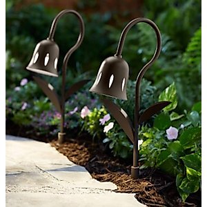 19 Inch Castalia Tulip Quickfit Warm White LED Light Up Pathway Marker - Oil Rubbed Bronze