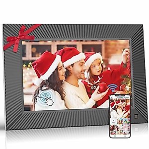 NETHGROW 32GB IPS Touch Screen Digital Picture Frame - 10.1 Inch WiFi Digital Photo Frame for Home Desk or Wall Decor, Share Photos Instantly via APP or Email, Unlimited Cloud Storage