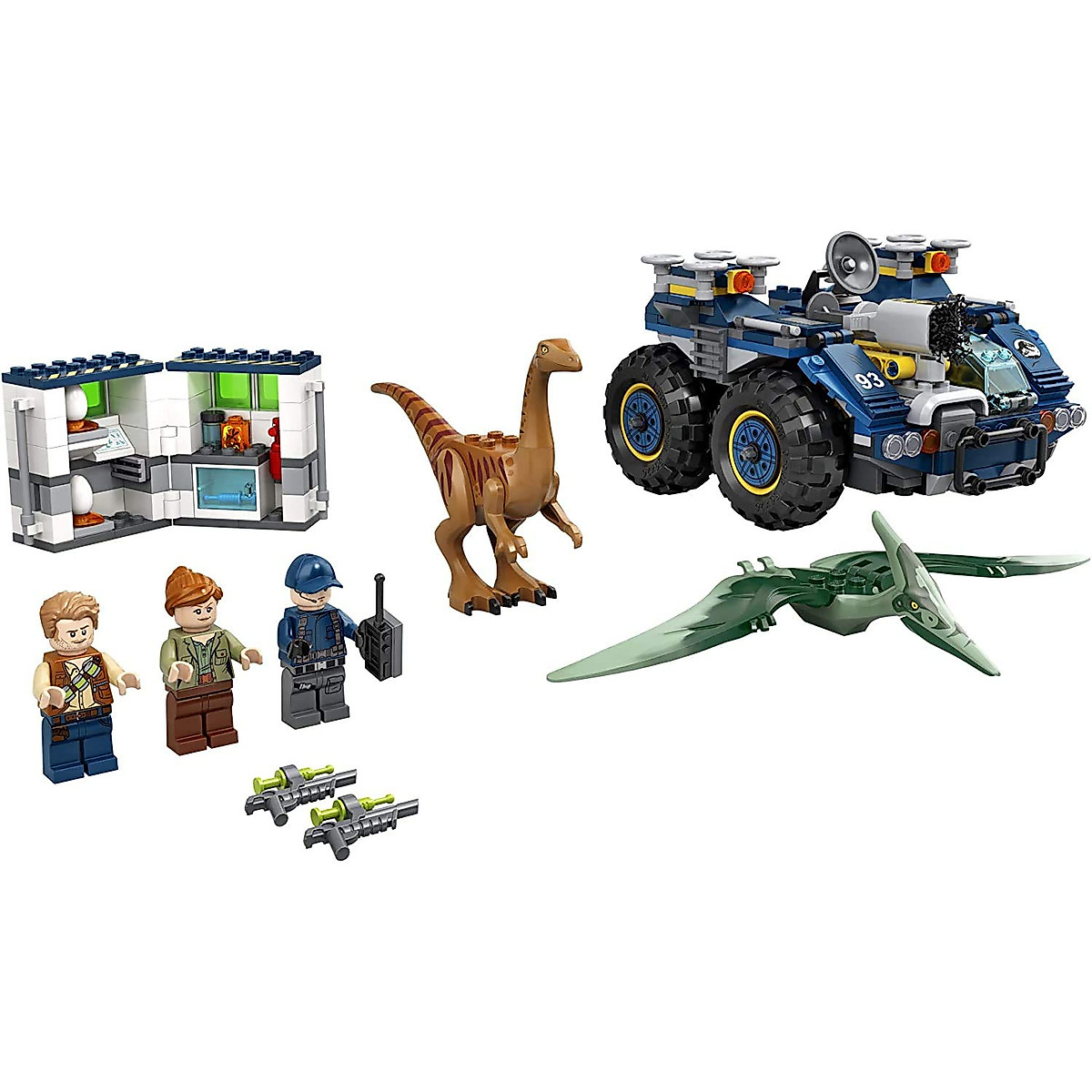 LEGO Jurassic World Gallimimus and Pteranodon Breakout 75940, Dinosaur Building Kit for Kids, Featuring Owen Grady, Claire Dearing and ACU Trooper Minifigures for Creative Play (391 Pieces)