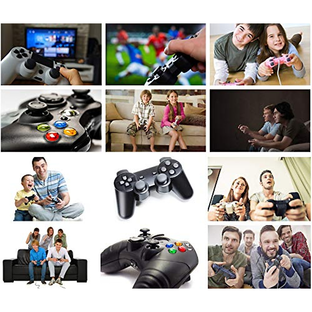 WFPOWER USB RGB LED Cooler Cooling Fan Stand, Wireless Remote Controller, Multi-Color LED Light Accessories Compatible with PS4, PS4 Pro, PS4 Slim, Xbox One X, Notebook, Laptop, Gaming Consoles