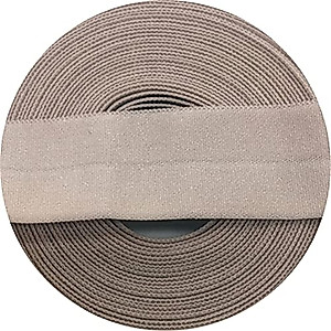 30 Yards 0.8 Inch Black Lace Trim Lace Ribbon Elastic Band Cotton Long Lace Trim by The Yard Wide Fold Over Spandex Elastic Ribbon for Sewing Lace Trim Waist Band Garment Accessory