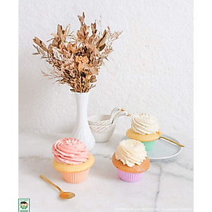 Muffinboi by XNM Creations, Premium Grade Silicone Cupcake and Muffin Liner Molds Baking Cups (Pastel), Pack of 24