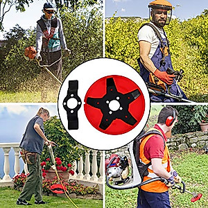 VILLCASE 1 set Tool Trimmers Home Steel Parts Weeding Mower Cutting Accessories Lawn Mowing Replacement Razors Head Brushcutter Garden Machine Plate Weeder Grass Blades Farm Cutter Brush