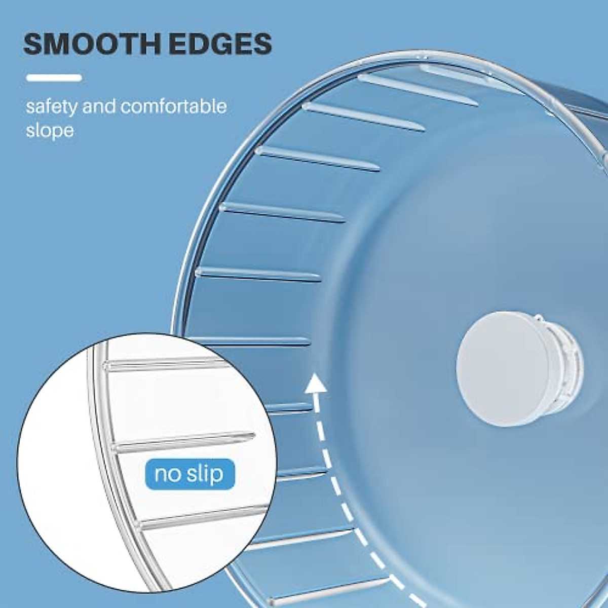 BUCATSTATE Hamster Wheel Silent, 6.7in Hamster Exercise Wheels Basic- Quiet Spinner Hamster Running Wheels for Gerbil Dwarf Syrian Hamster Rat Mice