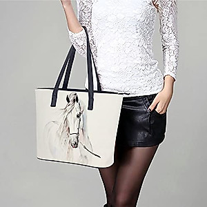 Womens Handbag Horse Animal Leather Tote Bag Top Handle Satchel Bags For Lady