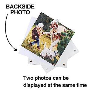 Fixwal Acrylic Picture Frame, 4x4, Set of 3, Magnetic Photo Frame, Wedding Table Numbers, 10mm Clear Glass Frame, Frameless Photo Frame