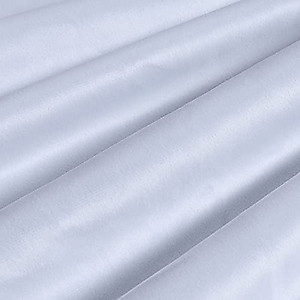 BONZER 100% Blackout Curtains for Bedroom - Premium Thick Velvet Curtains 84 Inches Long Thermal Insulated Energy Saving, Sun Light Blocking Grommet Window Drapes for Living Room, 2 Panels, White