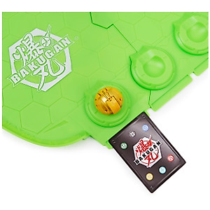 Bakugan Evo Battle Arena, Includes Exclusive Leonidas Bakugan, 2 Cards and BakuCores, Neon Game Board for Bakugan Collectibles, Ages 6 and Up
