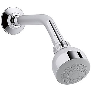 KOHLER K-11637-H-CP Coralais 1.5 GPM Single-Function Wall-Mount Showerhead, Polished Chrome