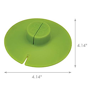 Epoca Kitchen Tool Primula Tea Bag Buddy &ampndash Easy to Use &ampndash Multipurpose &ampndash 100% Silicone &ampndash Green, 4.25-Inch