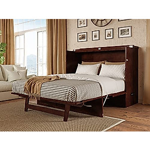 AFI Deerfield Murphy Bed Chest Full, Walnut