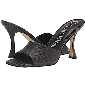 Calvin Klein Women's Bradon Heeled Sandal, Black 001, 9