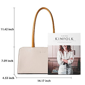 BOSTANTEN Women Designer Handbags Soft Leather Purses and Handbags Satchel Shoulder Bag Bundle with Women Leather Wallet RFID Blocking Small Bifold Wallet