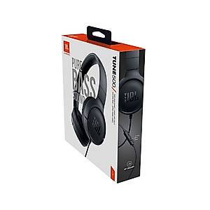JBL TUNE 500 - Wired On-Ear Headphones - Black