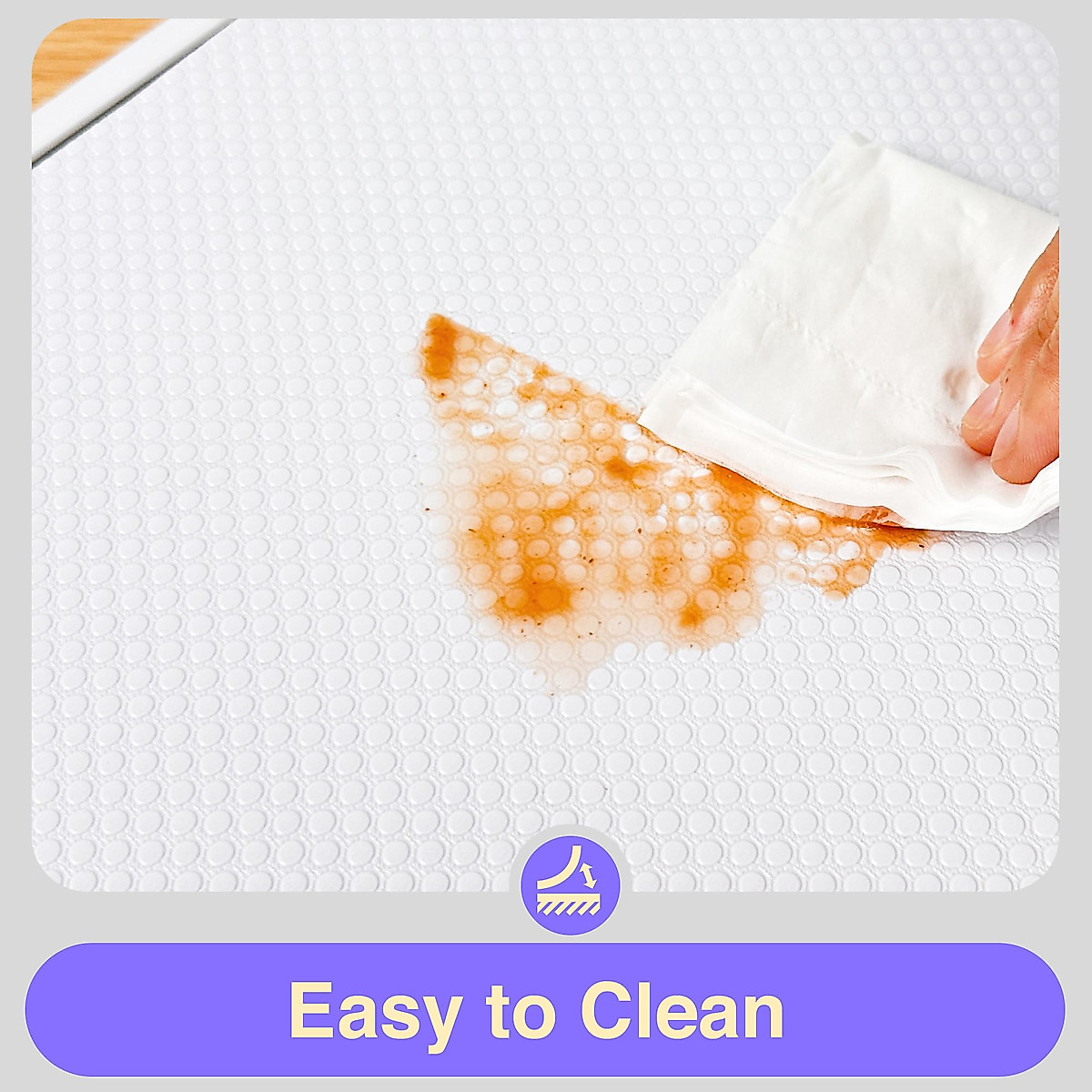 Cabinet Shelf Liner Peel and Stick: Self Adhesive Cabinets Paper - Non-Slip White Drawers Liners - Easy to Cut, Removable, PABUSIOR Cupboard Liner for Pantry, Countertops, Shelves, 15.7 in x 12 FT