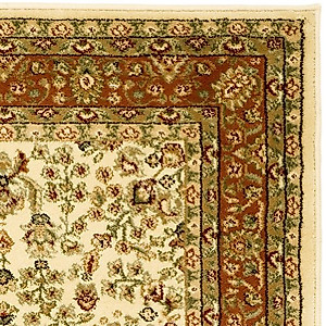 SAFAVIEH Lyndhurst Collection Accent Rug - 3'3" x 5'3", Ivory & Rust, Traditional Oriental Design, Non-Shedding & Easy Care, Ideal for High Traffic Areas in Entryway, Living Room, Bedroom (LNH214R)