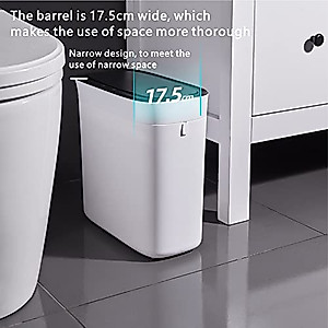 Eyuepu Trash Can 5 Gallon Smart Sensor Garbage 19L Can with Press Top Lid for Bathroom ,Living Room,Office and Kitchen