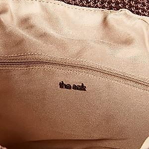 The Sak Womens Ivy Crochet Drawstring Bucket, Brown, One Size US