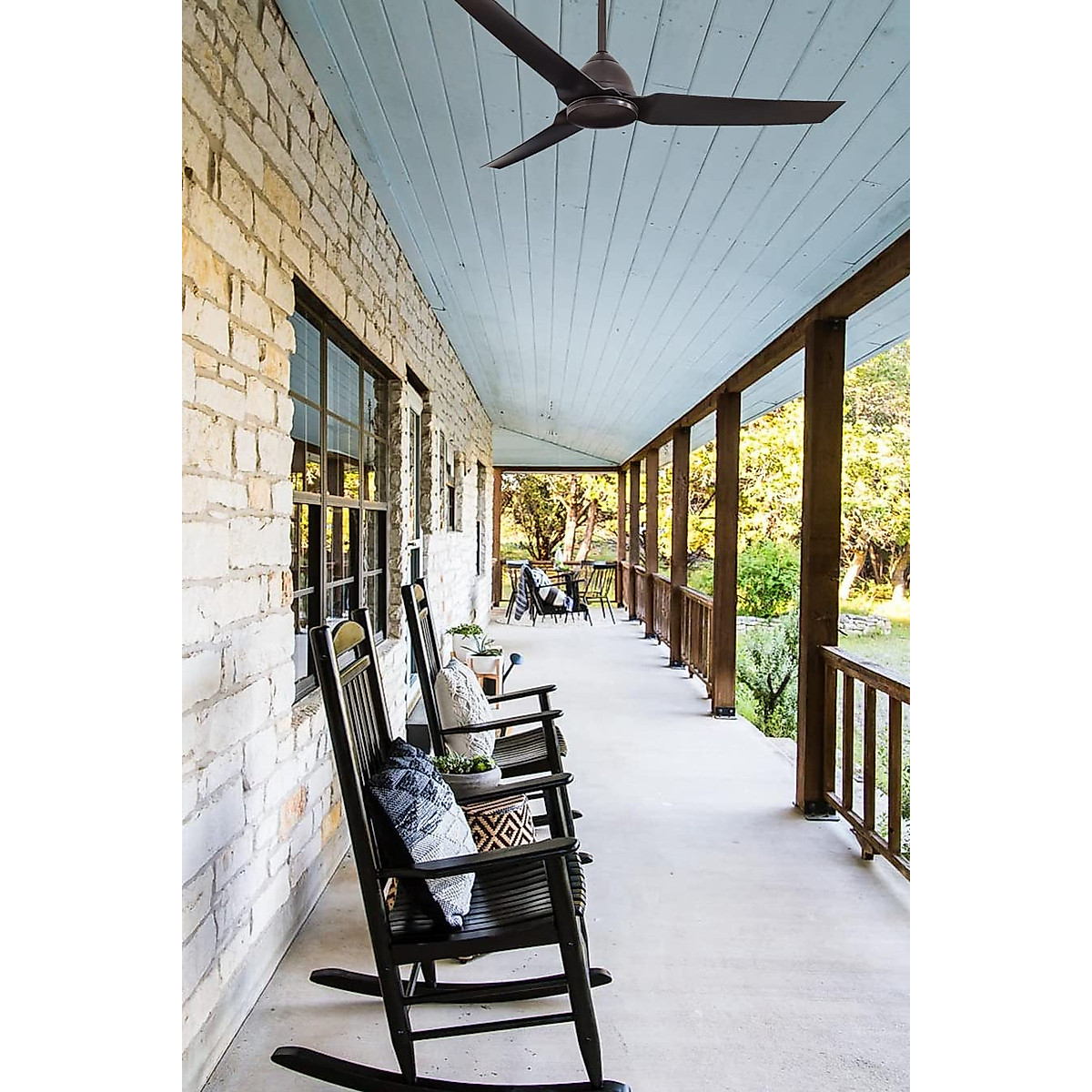 MINKA-AIRE F753-KA, Java Kocoa 54" Outdoor Ceiling Fan with Remote and Additional Wall Control