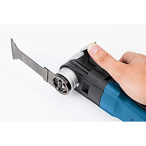BOSCH OSP114C 1-1/4 In. StarlockPlus Oscillating Multi Tool Metal & More Carbide Extreme Plunge Cut Blade for Heavy-Duty Applications in Cutting Iron Bar, Metal, Wood with Nails, Drywall and Tile
